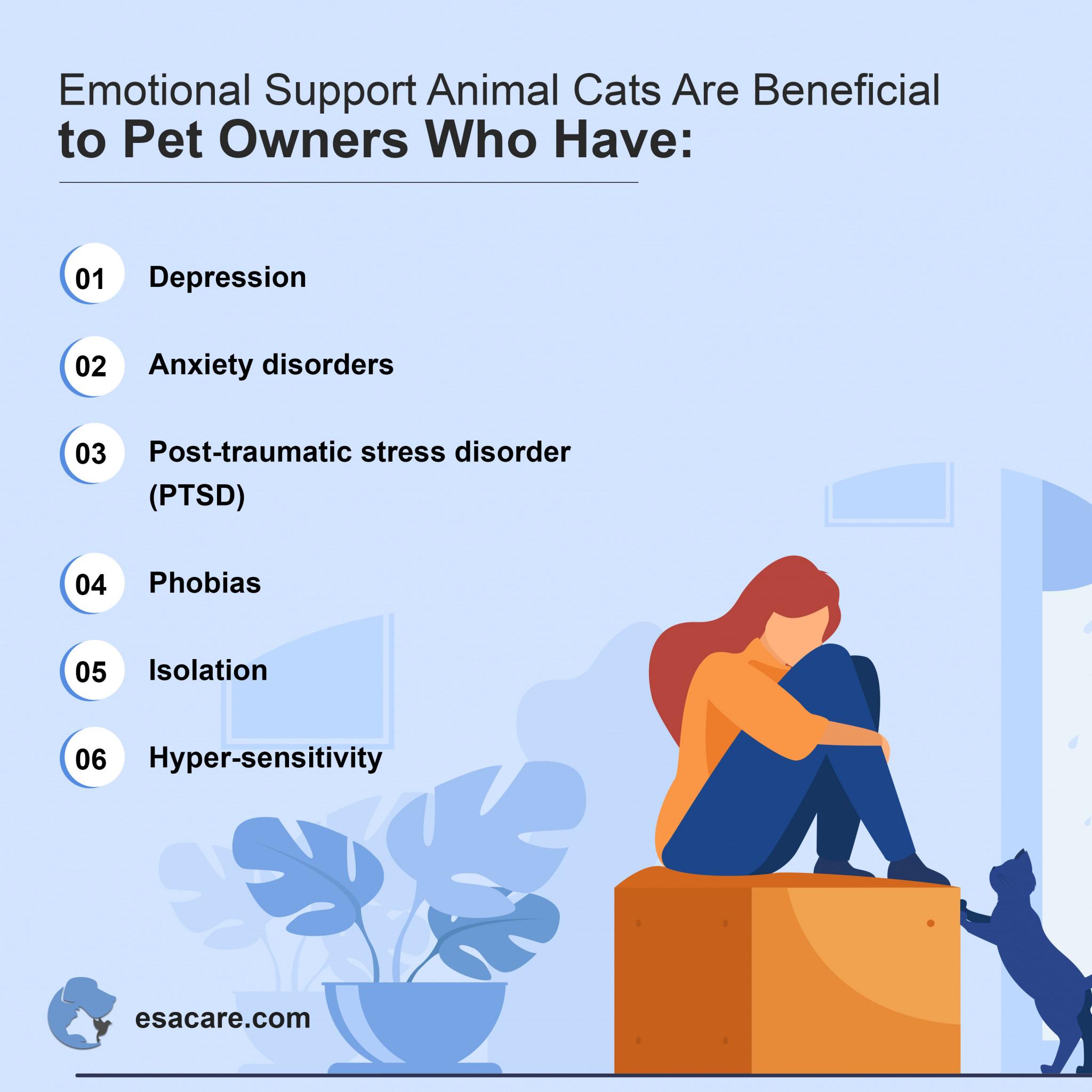 Benefits Of Having An Emotional Support Animal Cat ESA Care